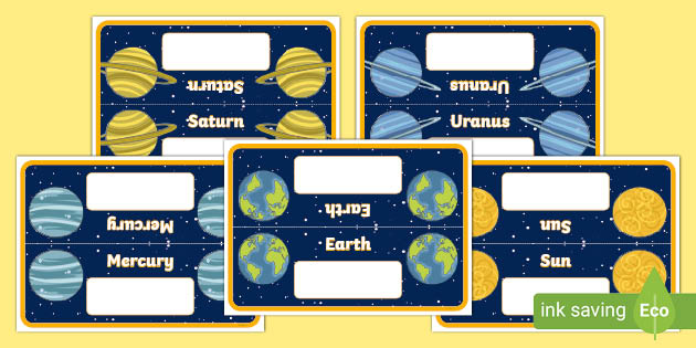 👉 Editable Class Group Signs (Our Solar System - Planets)