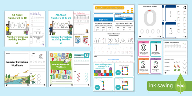 Number Formation Resource Pack (teacher made)