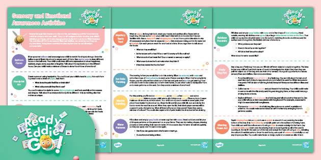 FREE! - The Eddie Series: Sensory and Emotional Awareness Activities