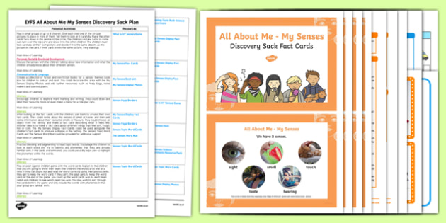 EYFS Ourselves All About Me My Senses Discovery Sack Plan And Resource Pack