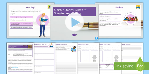 Sinister Stories Lesson 9: Showing and Telling