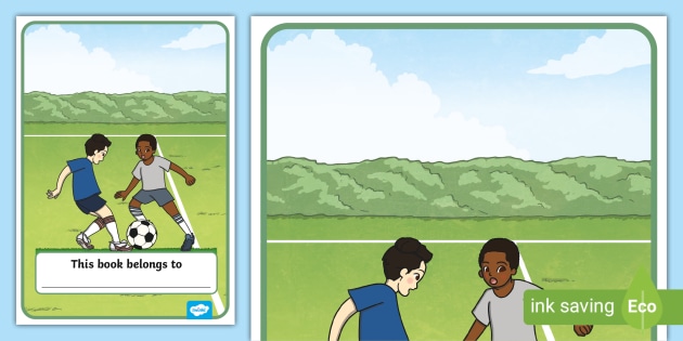 FREE! - Football Themed Book Cover (teacher made)