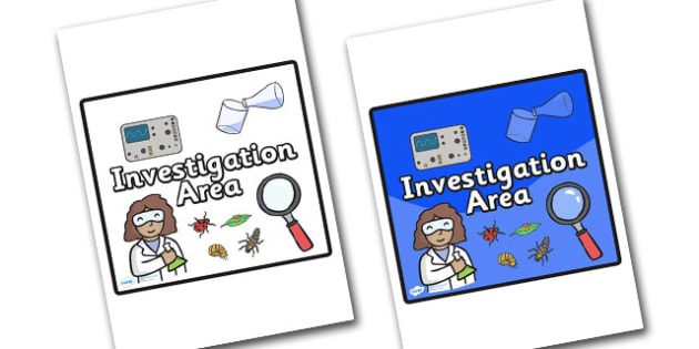 👉 Investigation Area Sign (teacher made)