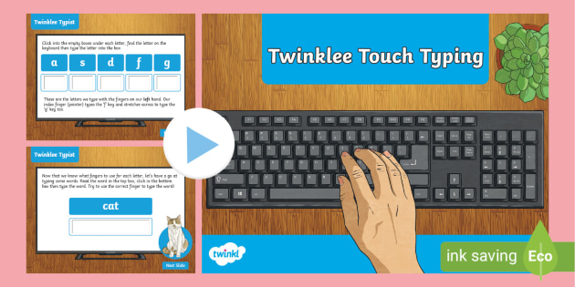 Twinklee Touch-Typing Interactive PowerPoint | Year 3&4