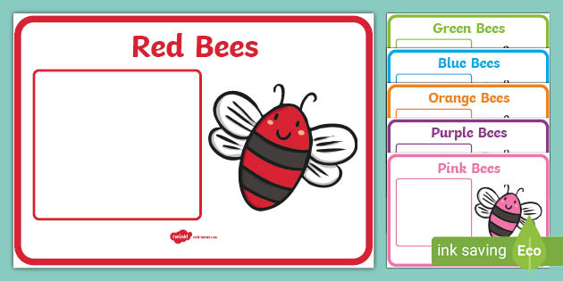 👉 Bee Themed Group and Table Signs (teacher made)