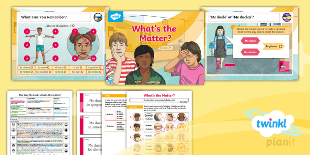 👉 PlanIt Year 5 Spanish Lesson: What's the Matter?
