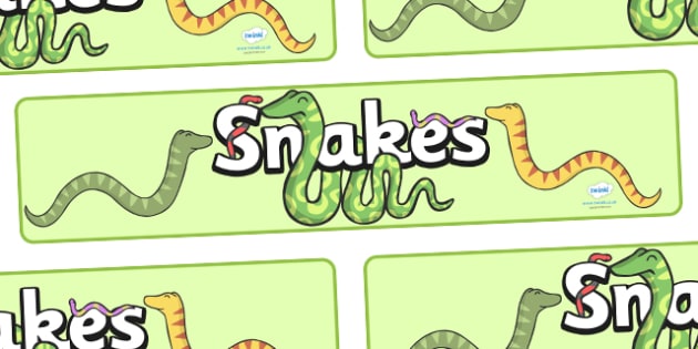 FREE! - 👉 Snakes Display Banner (teacher made)