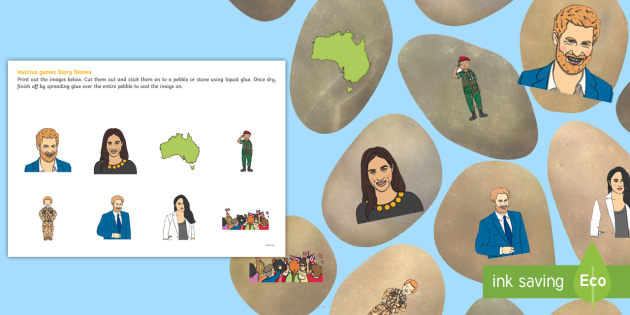 * NEW * Invictus Games Story Stones Story Cut-Outs - narrative