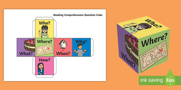 Comprehension Question Cube (Hecho por educadores)