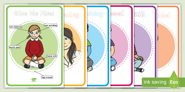 Give Me Five Display Posters (teacher made)