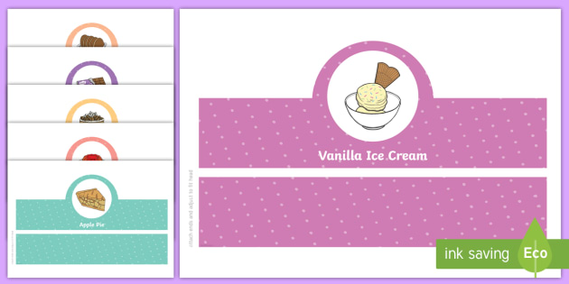 Dessert and Sweet Treat Headband Game (teacher made)