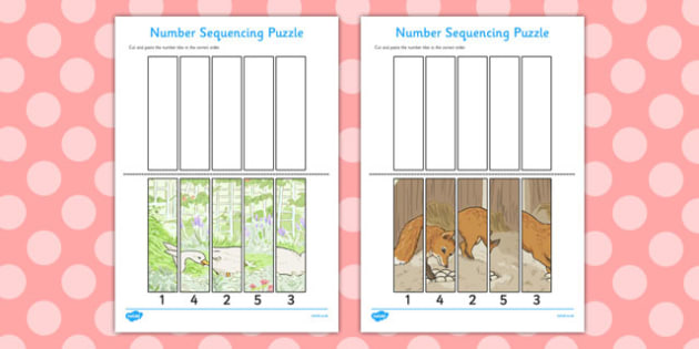 The Tale of Jemima Puddle-Duck Number Sequencing Puzzle - puddle-duck