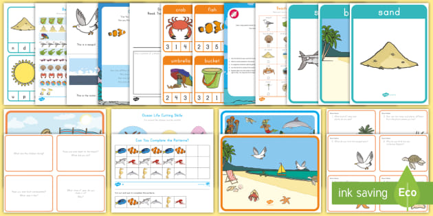 Beach Habitat Early Childhood Resource Pack (teacher made)