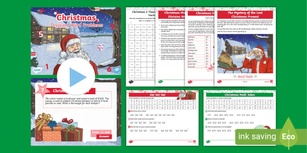 Christmas Math Activity Pack - Grades 4 to 6 (teacher made)