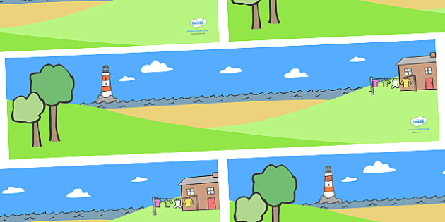 The Train Ride Small World Background (teacher made)