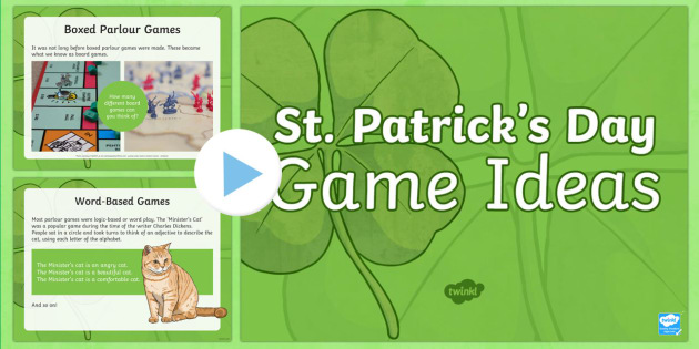KS2 St Patrick's Day Party Games PowerPoint (teacher made)