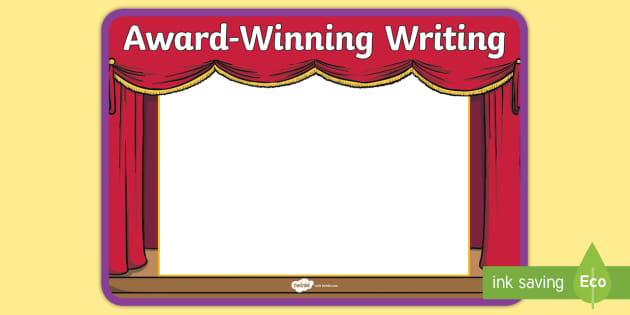 👉 Award-Winning Writing Display Poster (teacher made)