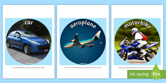 Transport Display Lettering Cut Outs