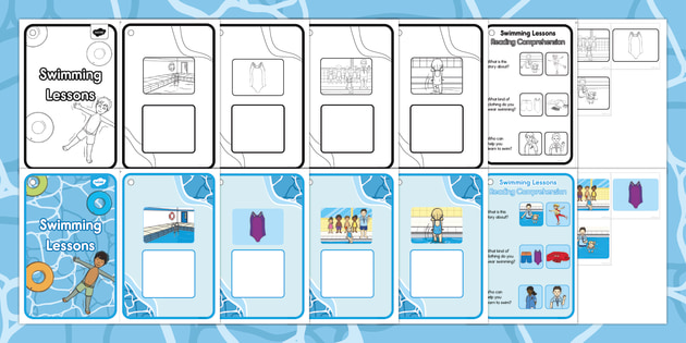 Swimming Lessons Early Adapted Reader (teacher made)