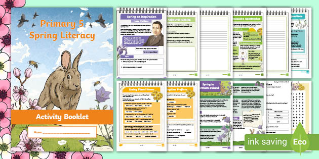Primary 5 Spring Literacy Activity Booklet (teacher made)