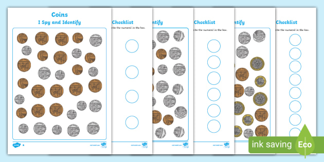 👉 I Spy and Identify Coins (teacher made) - Twinkl