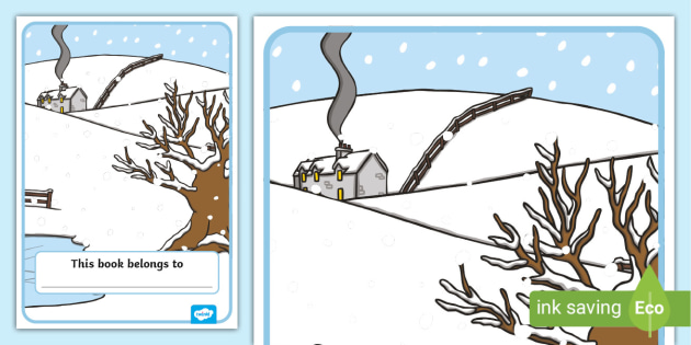 FREE! - Winter Season Themed Book Cover (Teacher-Made)