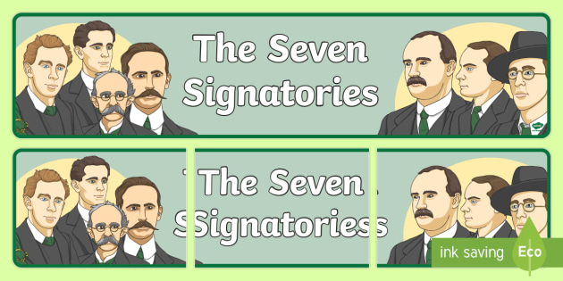 The Seven Signatories Banner (teacher made)