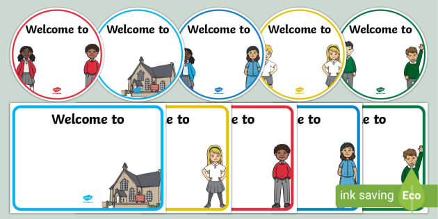 Editable Welcome Sign