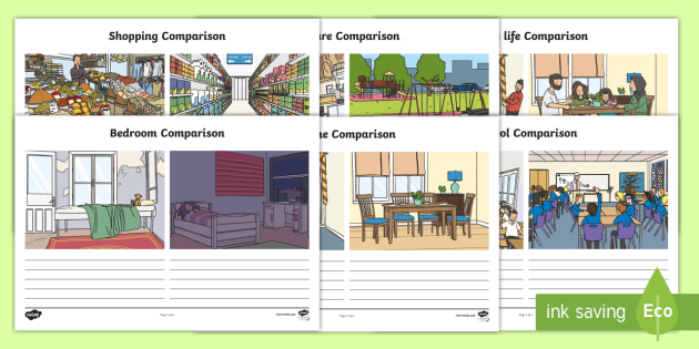 Two Different Worlds, One Home Comparison Worksheet / Worksheet
