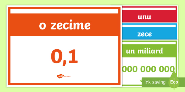 Valoare Pozitionala, Poster - matematica (teacher made)