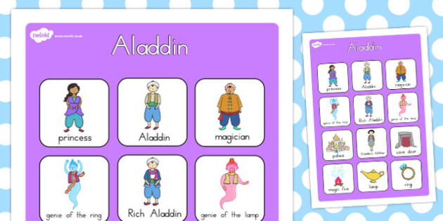 Aladdin Vocabulary Poster (teacher made)