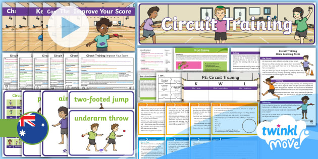 Full Body Circuit Training Workouts | Year 2 | Unit Pack