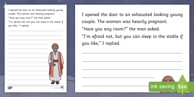 Nativity Story Starter Innkeeper (Teacher-Made)