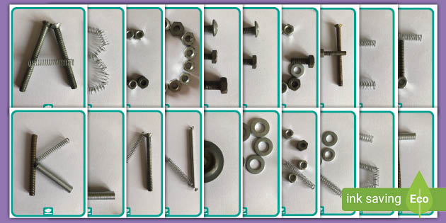 Loose Parts Alphabet Display Posters (teacher made)