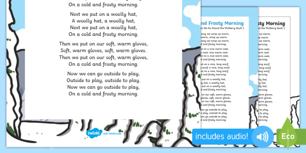 Cold and Frosty Morning Song (teacher made)