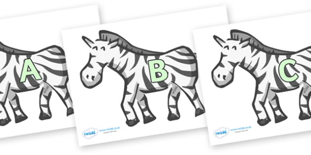 FREE! - A-Z Alphabet on Zebras (teacher made)