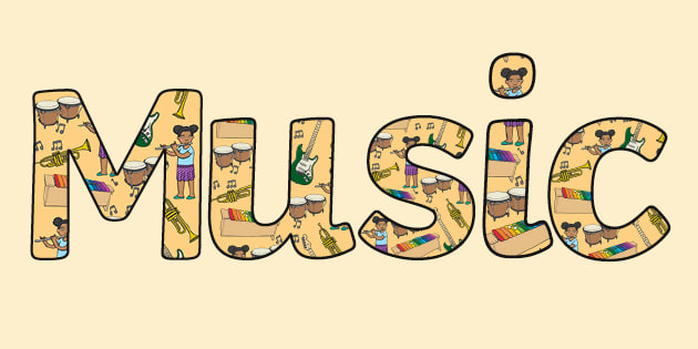 Music Title Display Lettering Teacher Made 