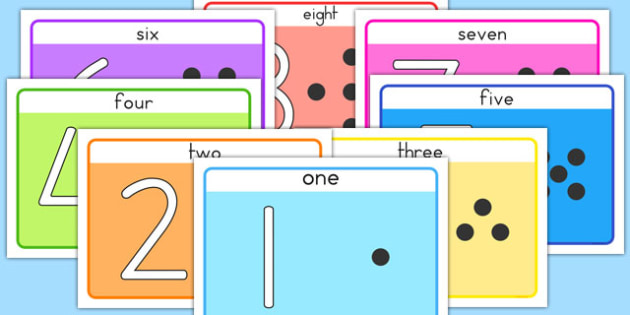 Basic 1-20 Number Playdough Mats (teacher made)