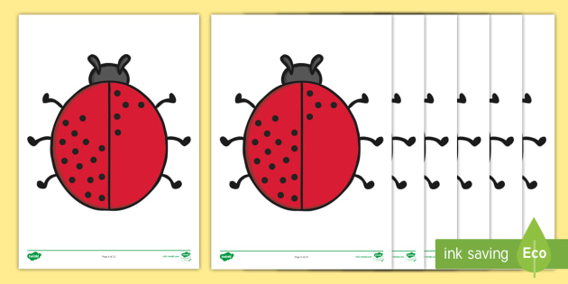 Ladybird Matching Activity - Spot Number Bonds to 20