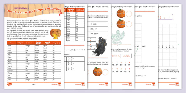 👉 KS3 Maths Mystery: The Mystery of the Pumpkin Pulveriser