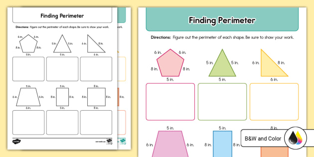 Area Perimeter Worksheets 2nd Grade Perimeter Worksheets