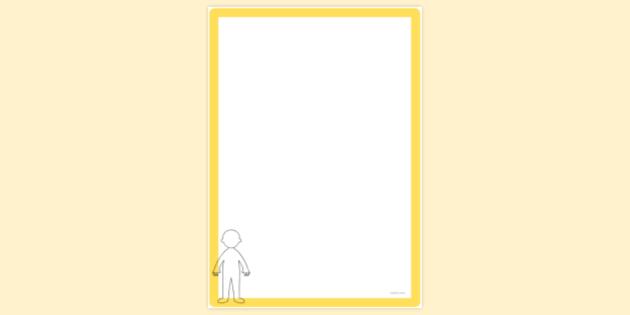 FREE! - Simple All About Me Page Border | Page Borders | Twinkl