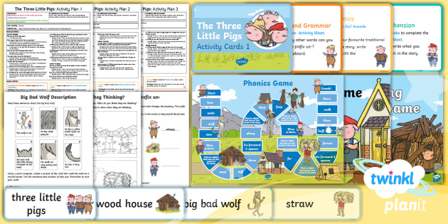 The Three Little Pigs Guided Reading Unit Pack Year 1