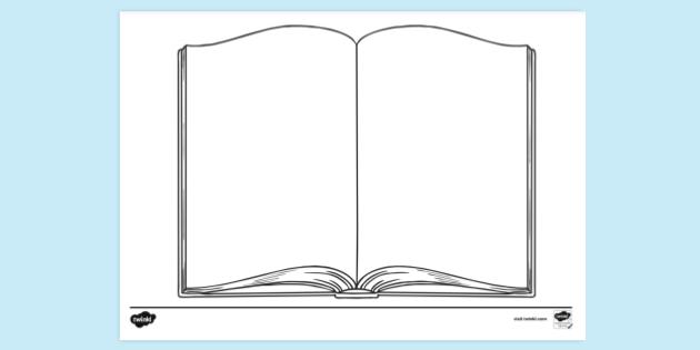 FREE! - Book Colouring Sheet | Colouring Pages | Primary | Twinkl