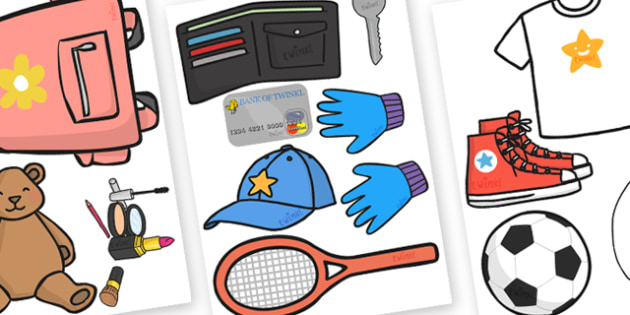 Lost Property Role Play Cut Outs - lost property, role play, lost property