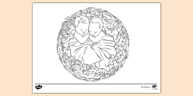 FREE! - Twins Colouring Sheet | Colouring Sheets