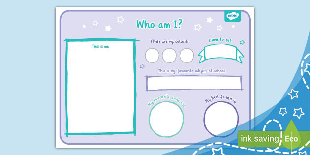 Who Am I? Activity Sheet (teacher made)