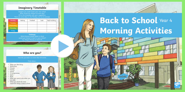 Back to School Year 4 Activities | PowerPoint | Teacher-made