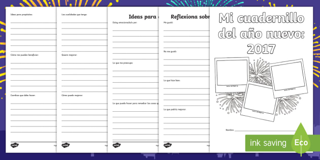 Cuadernillo: Actividades sobre el Año Nuevo Cuadernillo