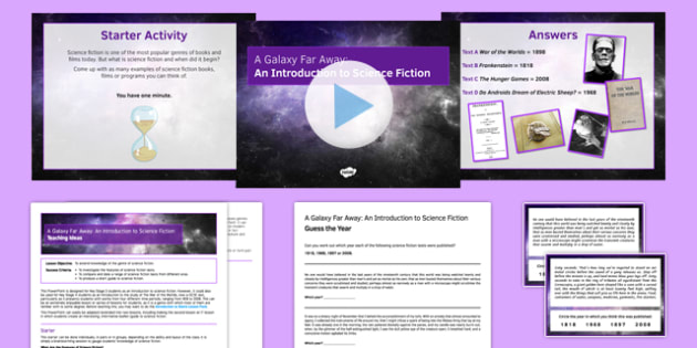 GCSE A Galaxy Far Away: An Introduction to Science Fiction Lesson Pack